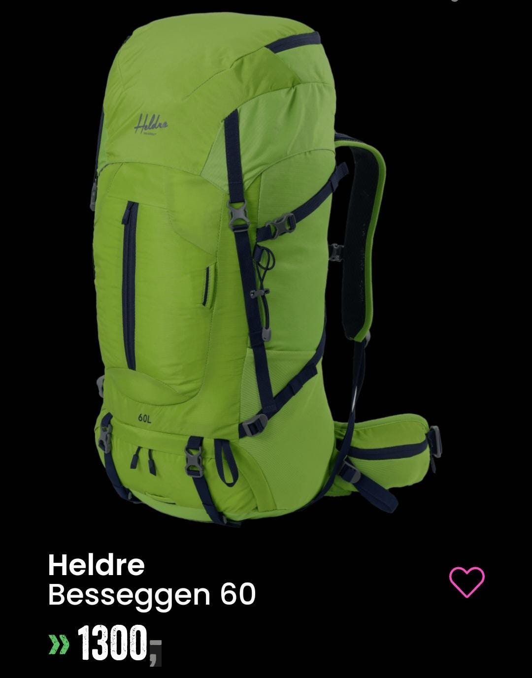 Heldre besseggen 60L | FINN-torget