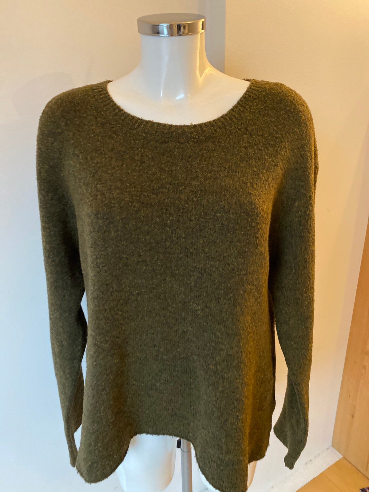 Genser grønn WEEKDAY wish knit sweater ullblanding | FINN-torget