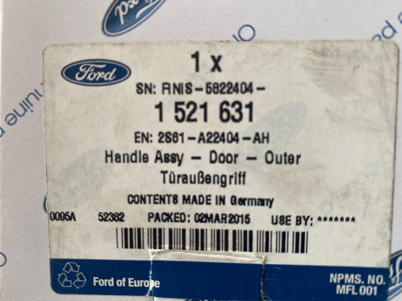 Ford MK 5/MK 6 dørhåndtak. | FINN-torget