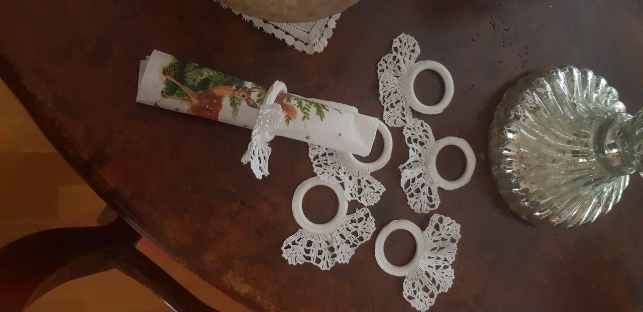 Serviett ringer håndheklet. | FINN-torget