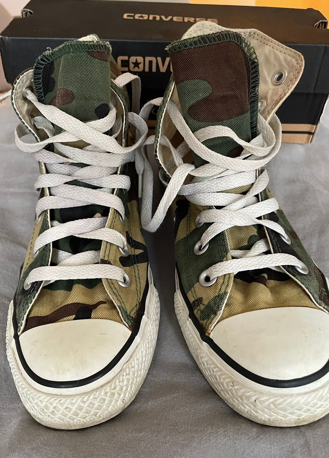 Vintage Converse All star High - Kamuflasjemønstret 38/5,5 | FINN-torget