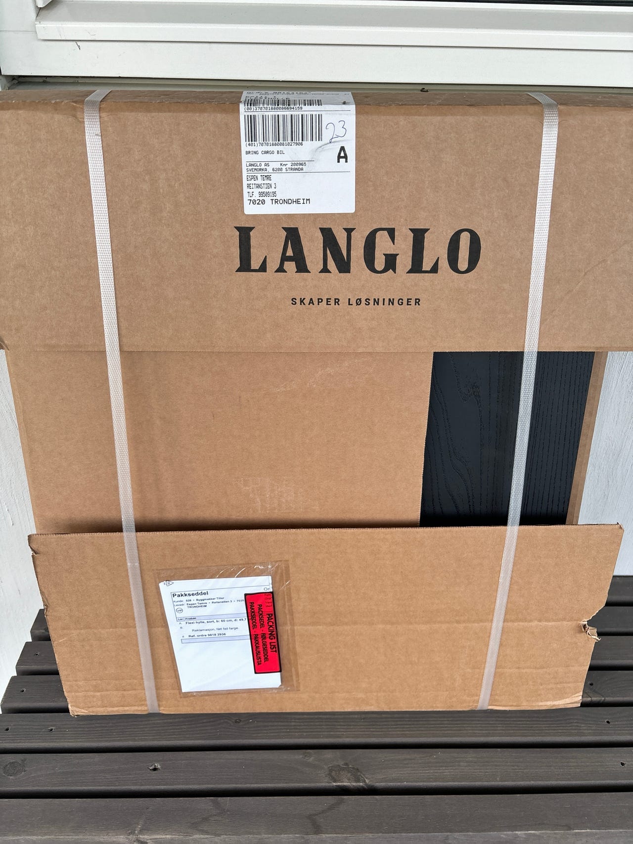 Langlo flexi garderobe hylle x3 sort | FINN-torget