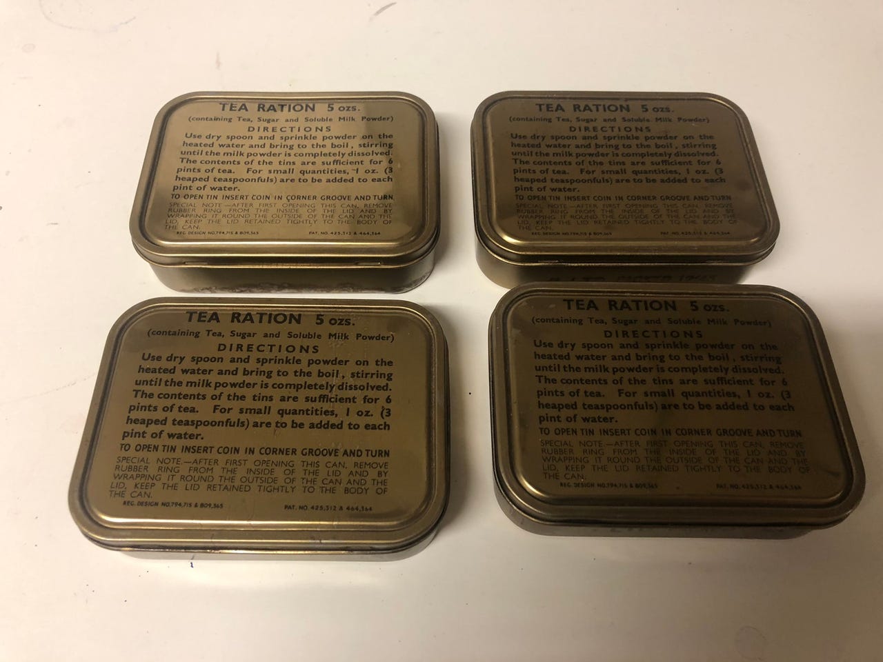 Repro WW2 British Tea Ration Tin - Vintage | FINN-torget