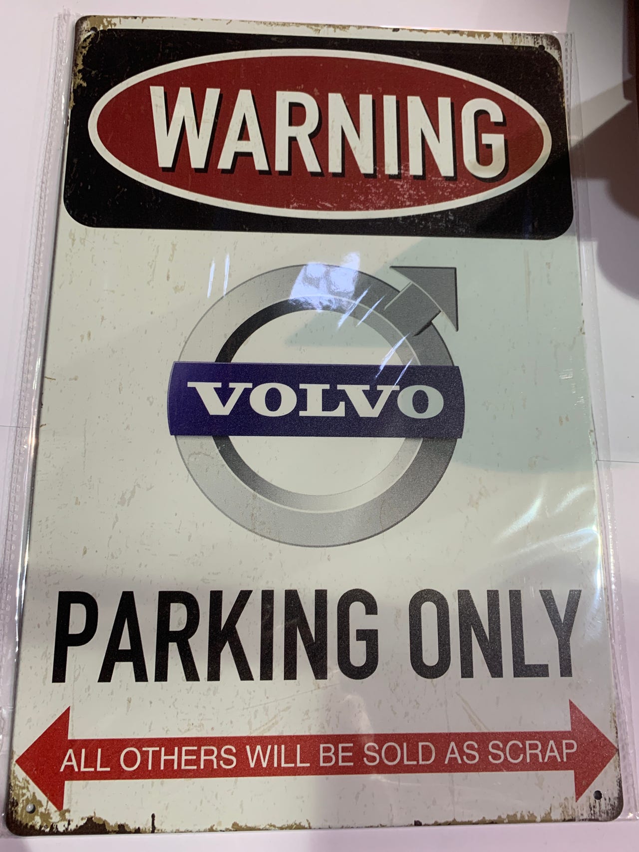 Volvo Parking only Metallskilt | FINN-torget