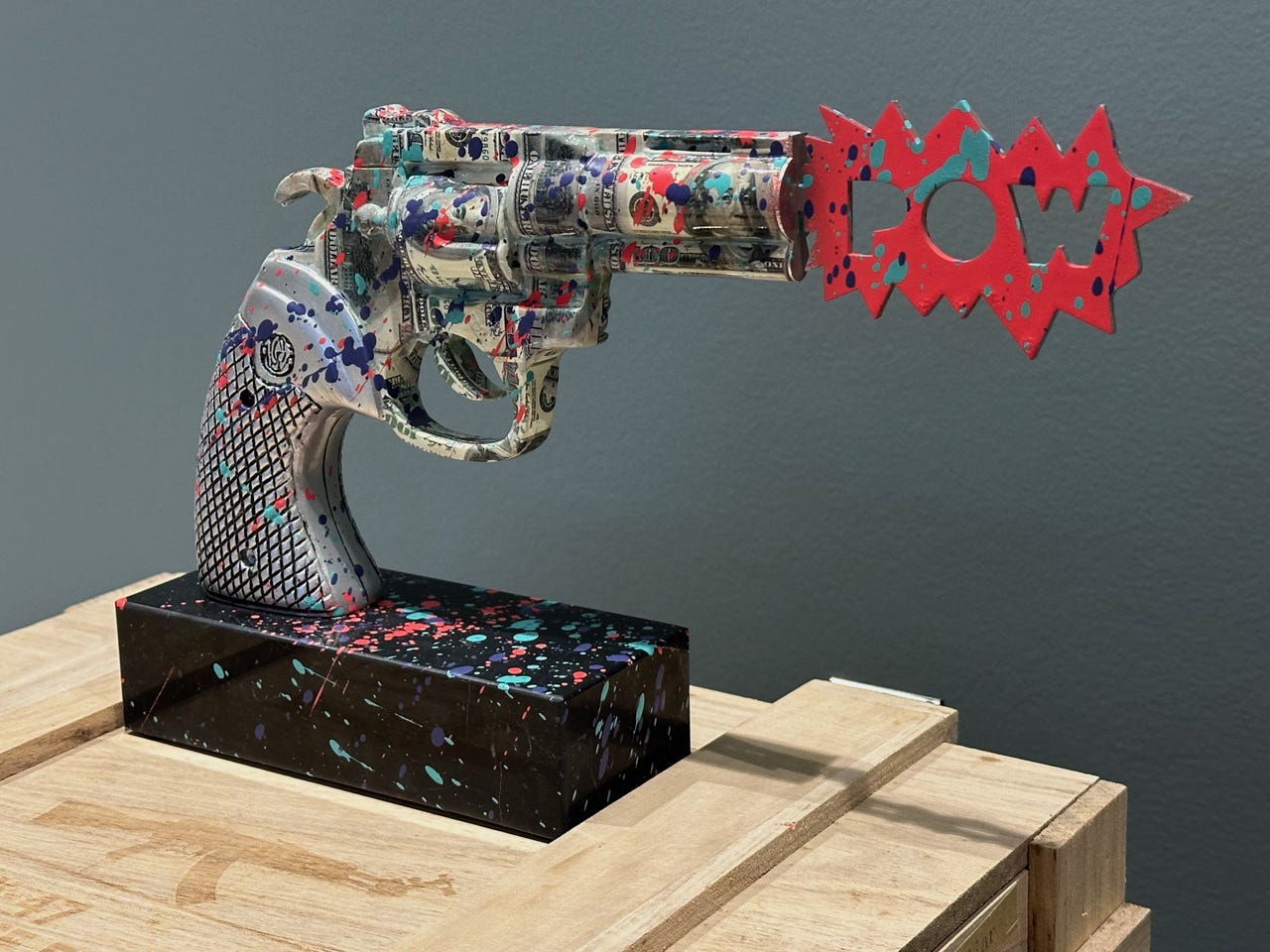 Van Apple Revolver - The Dollar Pow Gun - “ART AGAINST WAR” 1/125 ...