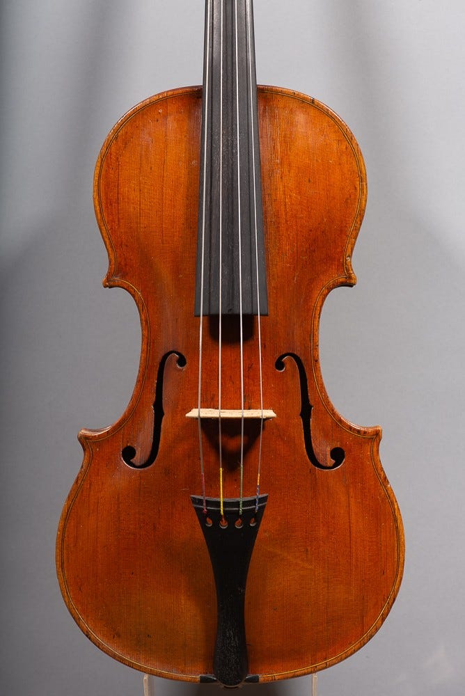 Bratsj /Viola laget av Sebastian Dalinger i 1783 vurderes solgt. | FINN ...