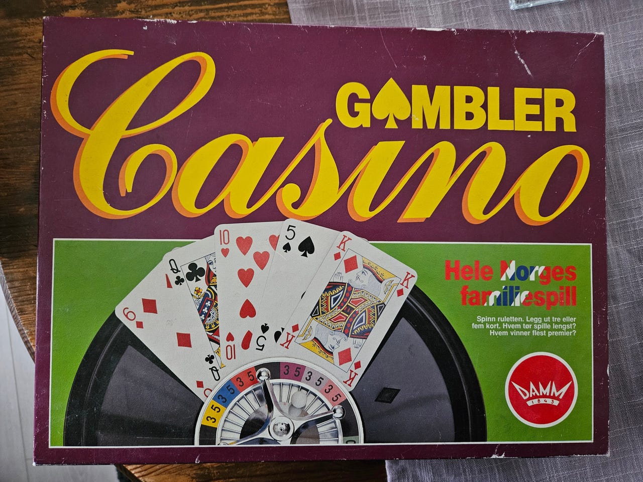 Gambler casino - fra 1990- Damm brettspill | FINN-torget