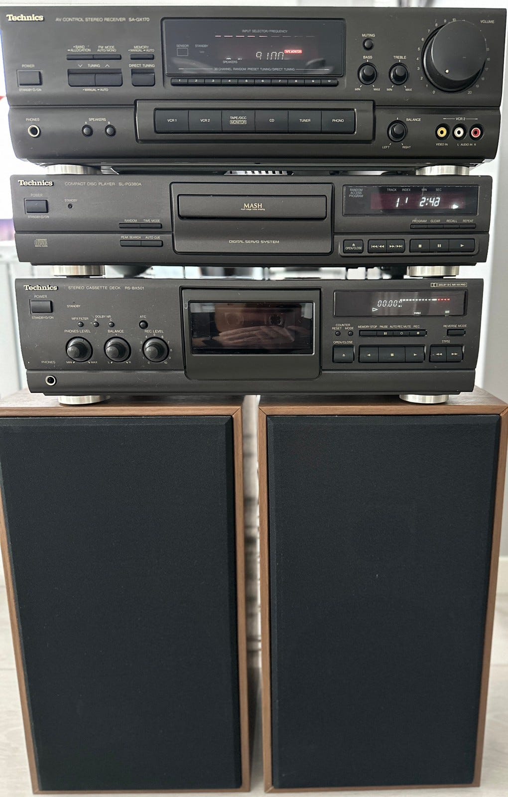 Technics stereo HiFi anlegg + høyttalere | FINN torget