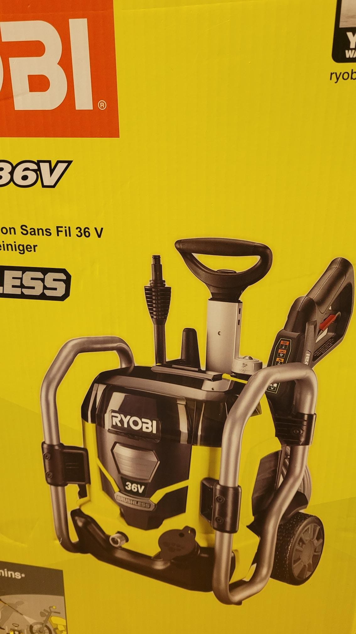 36V Batteridrevet Høytrykkspyler Børsteløs MAX POWER 120BAR | FINN torget