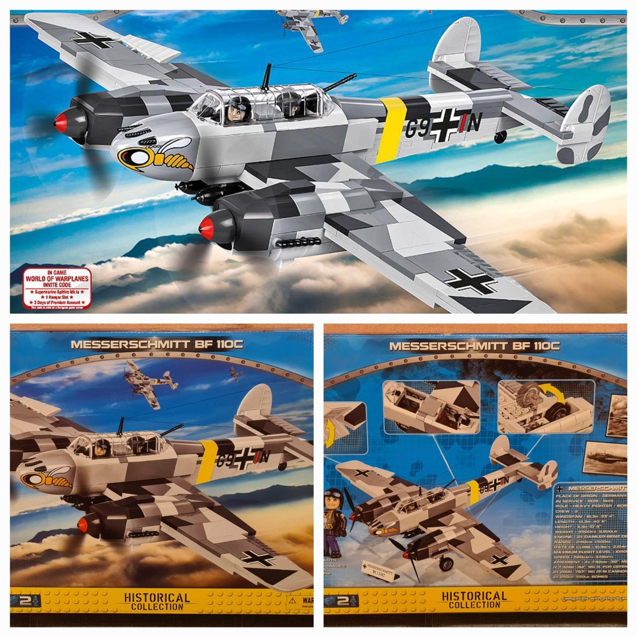 Cobi 5538 - Messerscmitt BF 110C - Ny/Innpakket - Sjelden! | FINN torget