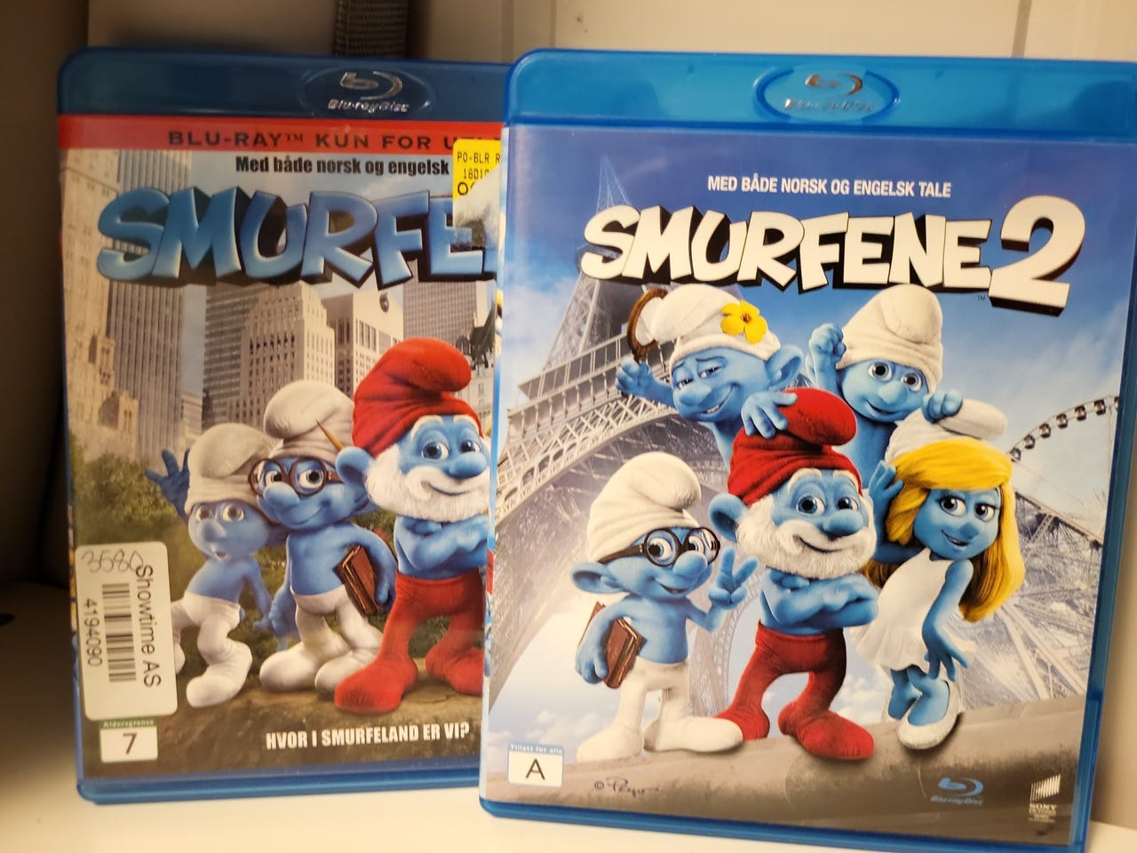 Smurfene 1 og 2 blu-ray | FINN-torget