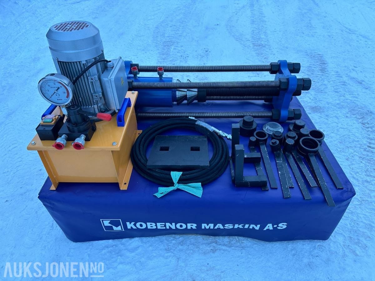 70 Tonn Hydraulisk Presse til Beltebolter og foringer 220V med Verktøy ...