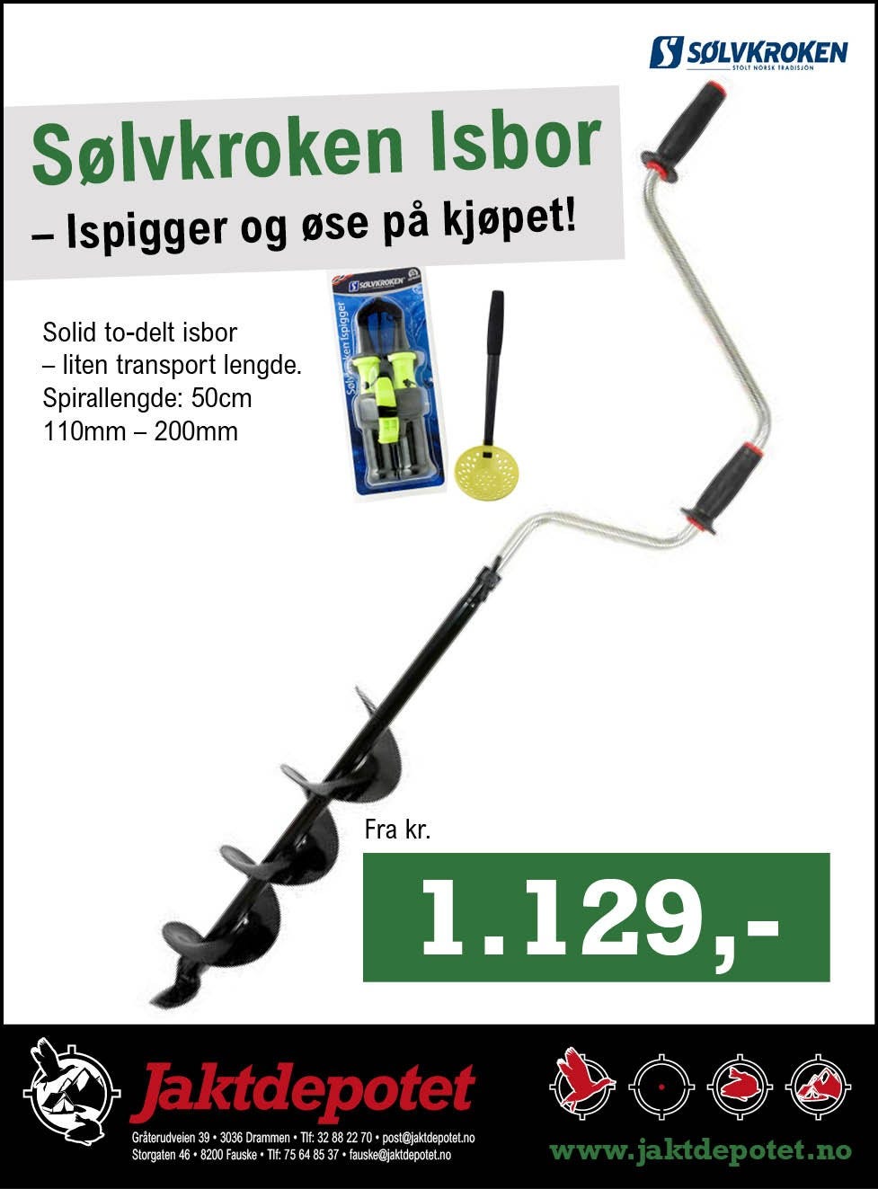 JULEKUPP! Kjøp isbor, Få med pigger og isøse på kjøpet | FINN-torget