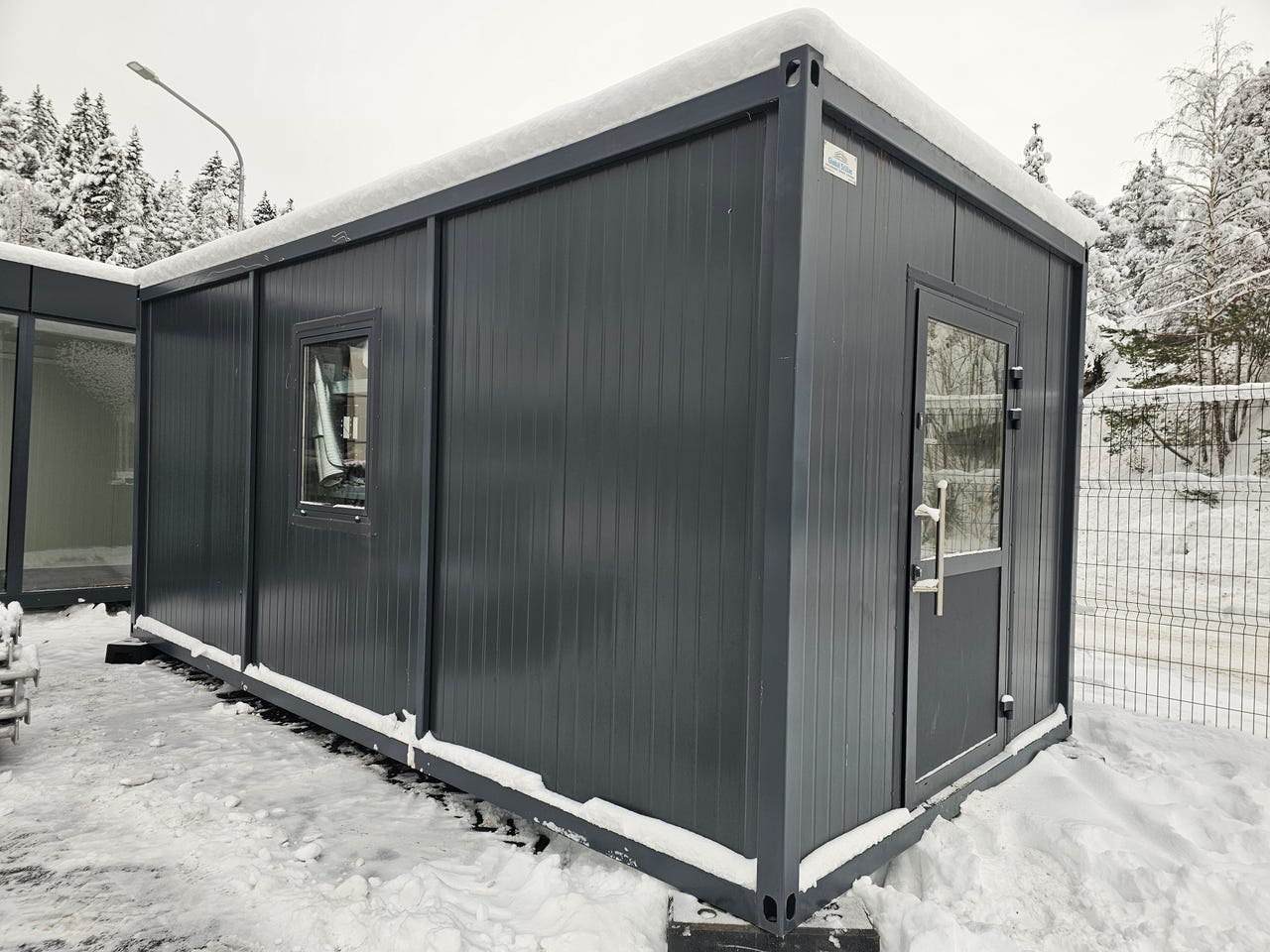 Brakke / bod / minilager / conteiner - vinter isolert - 6m x 2,95m ...