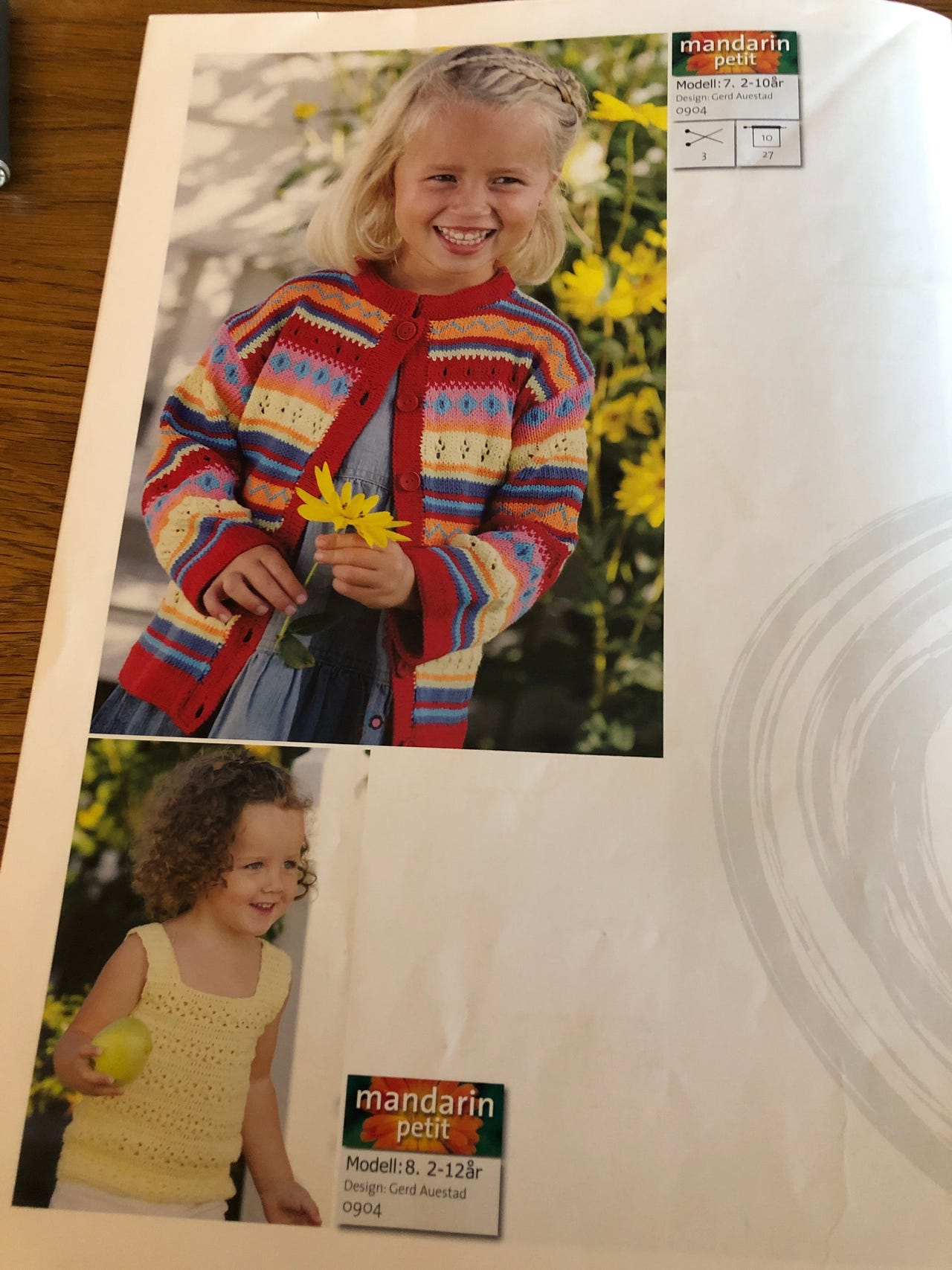 Strikke- og hekle hefte Sandnes mandarin barn nr 0904 | FINN torget