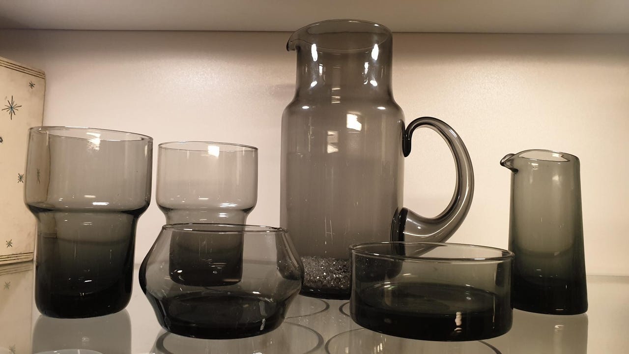 Retro div sotet glass, Hadeland | FINN-torget