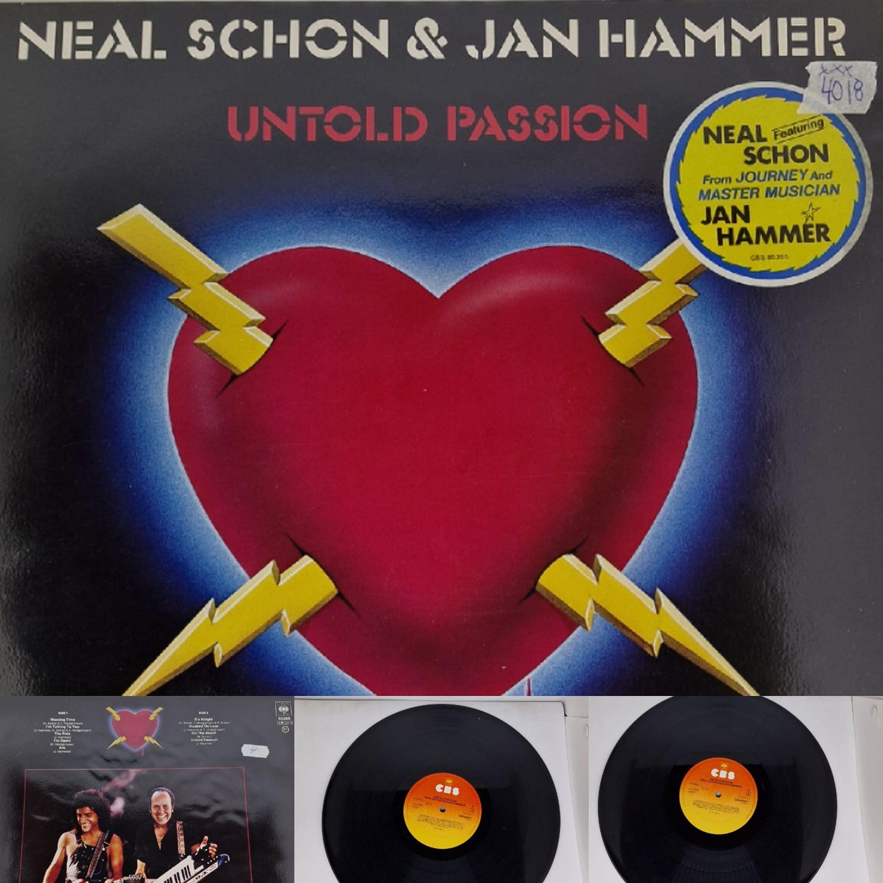 VINTAGE/RETRO LP-VINYL (ALBUM) "UNTOLD PASSION - NEAL SCHON AND JAN ...