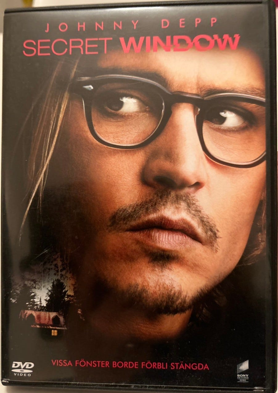 dvd film Secret Window med Johnny Depp | FINN torget