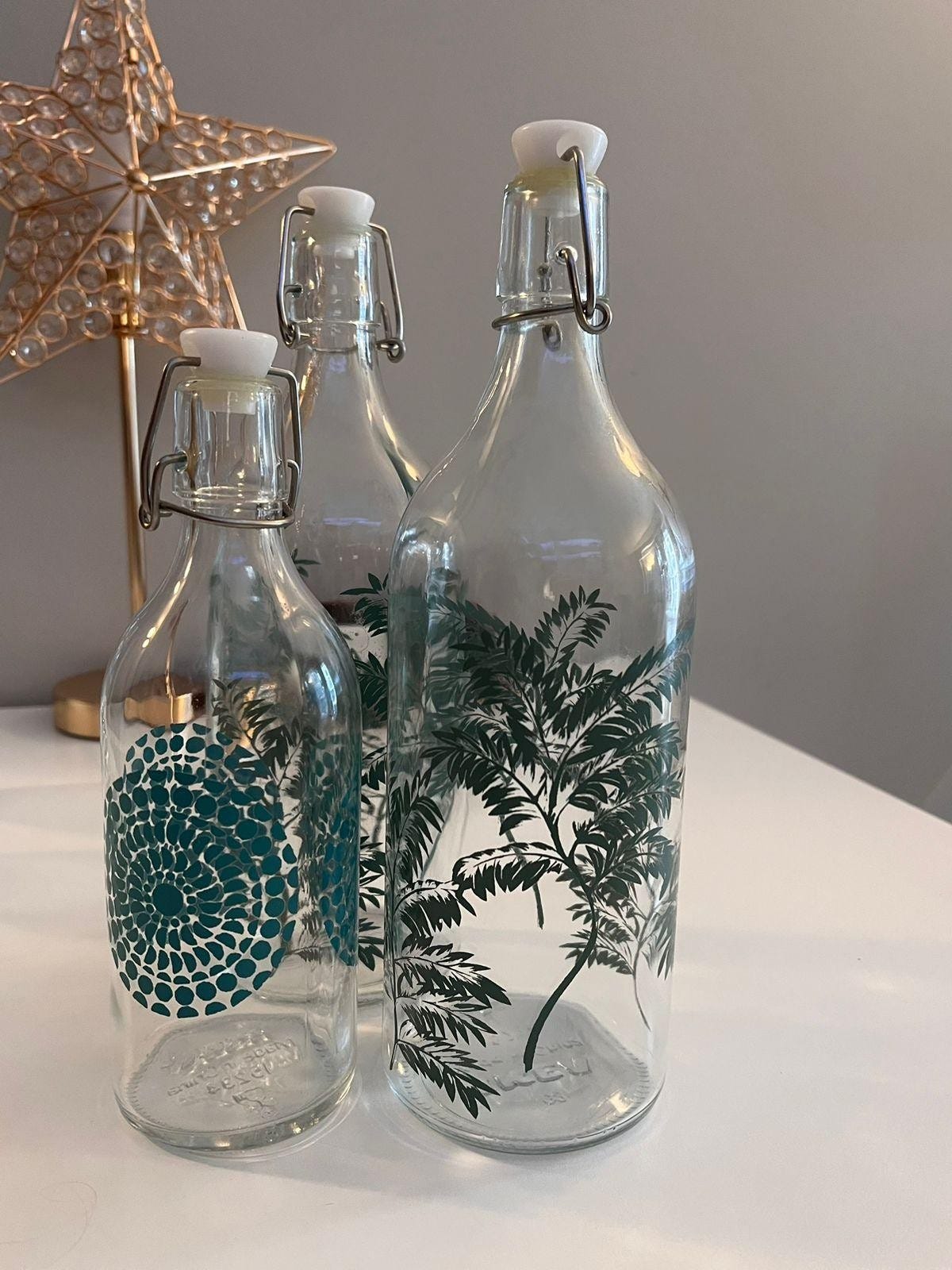 Tre glass flaske | FINN torget