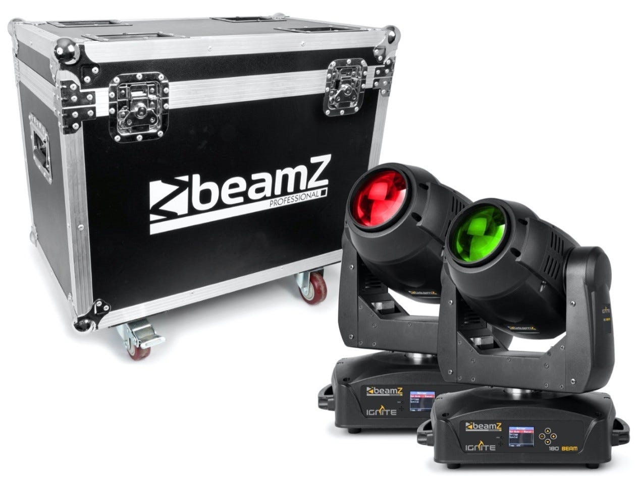 Beamz PRO IGNITE180B LED Beam Moving Head Pakke med flightcase | FINN ...