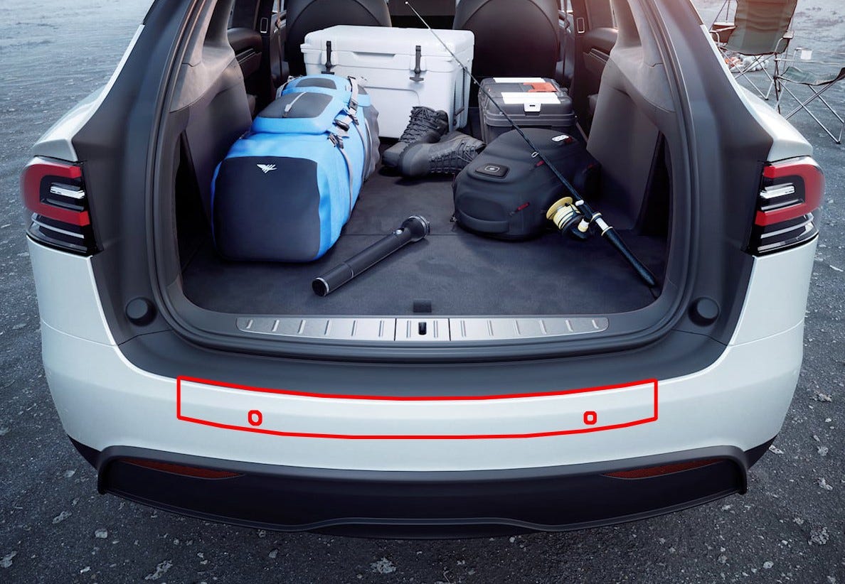 Bakfangerbeskytter. Folie. Tesla Model X 2022-> | FINN-torget