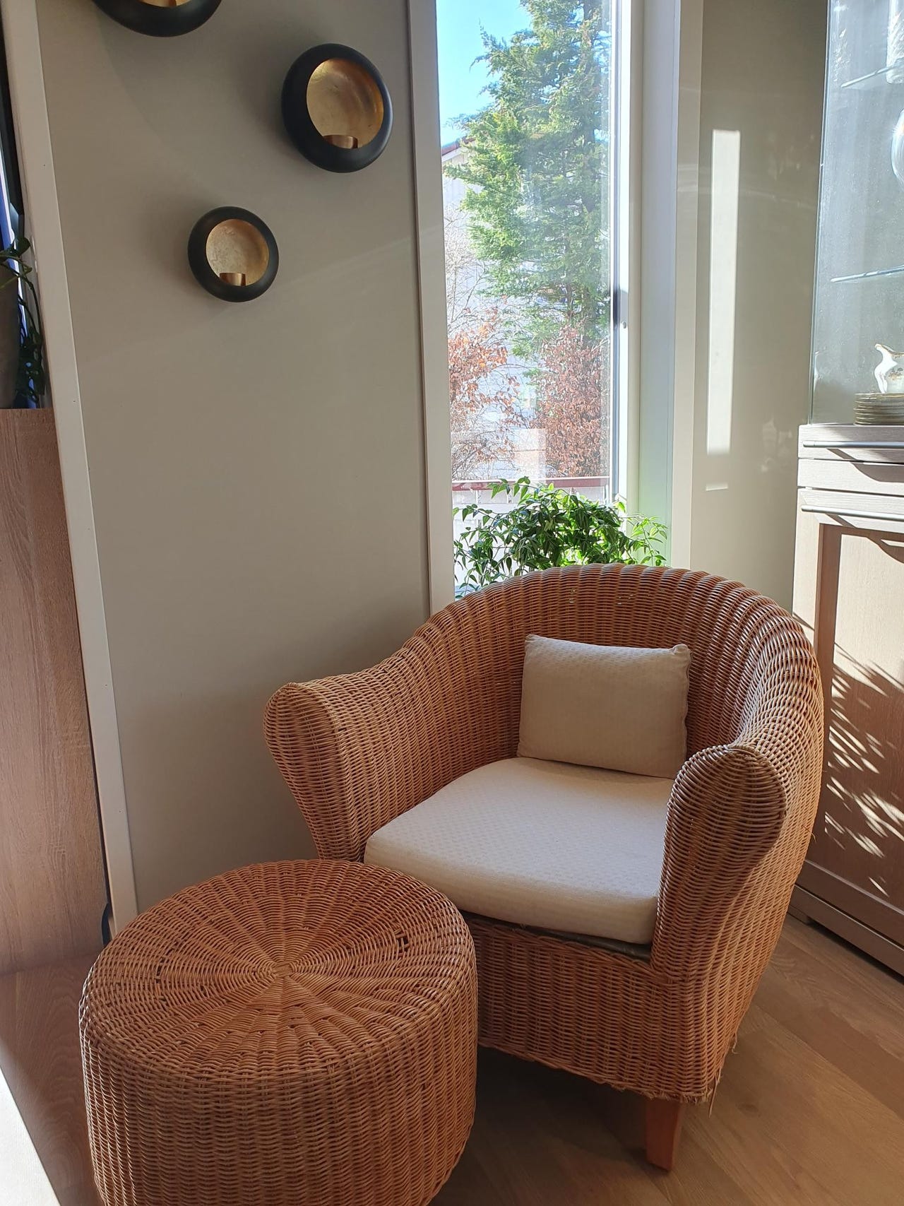 Rotting lenestol med krakk | FINN torget