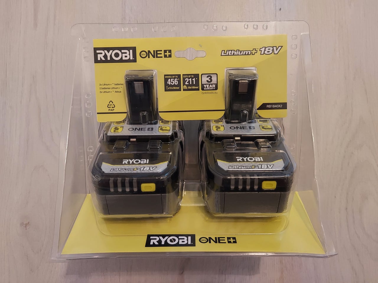 NY RYOBI Batteri 4Ah x 2 | FINN-torget