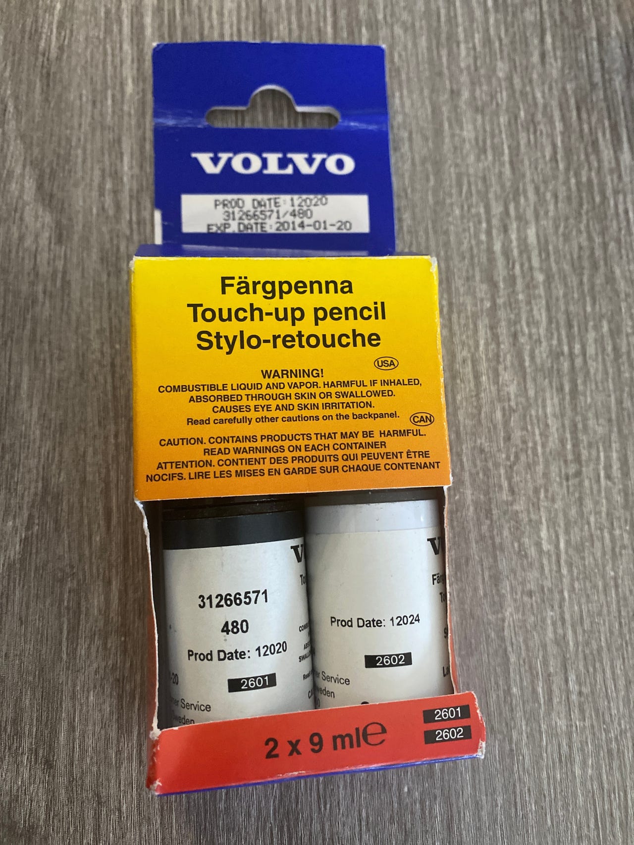 Volvo lakkstift (480 Shadow blue pearl) | FINN-torget