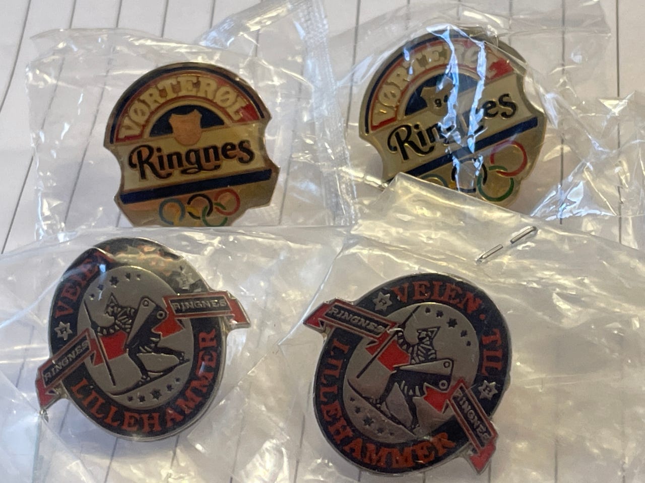 Ringnes bryggeri - Veien til Lillehammer x 2 + liten og stor Vørterøl ...