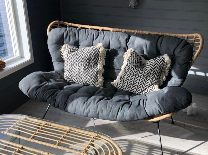 Rotting sofa - utemøbel tilsalgs | FINN-torget