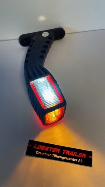 Sidemarkeringslys LED rød/hvit/gul TILBUD! | FINN-torget