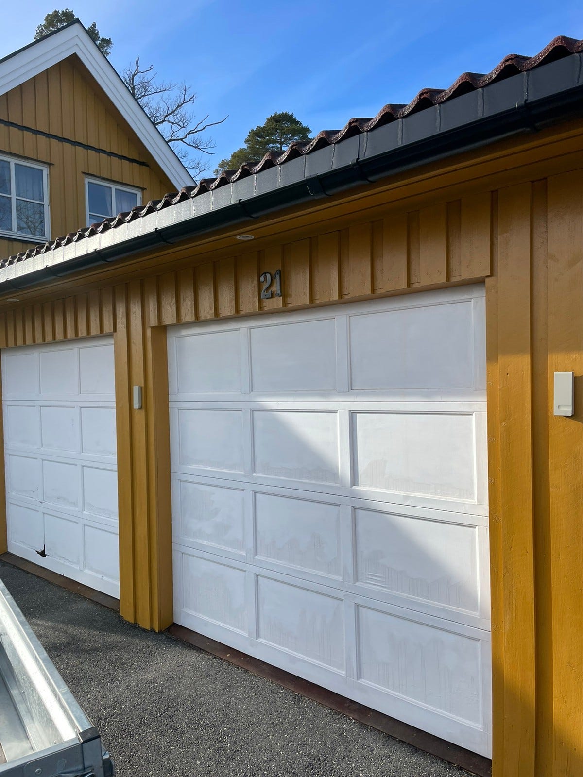 3stk komplette garasjeporter m/motor 240b 210h | FINN-torget