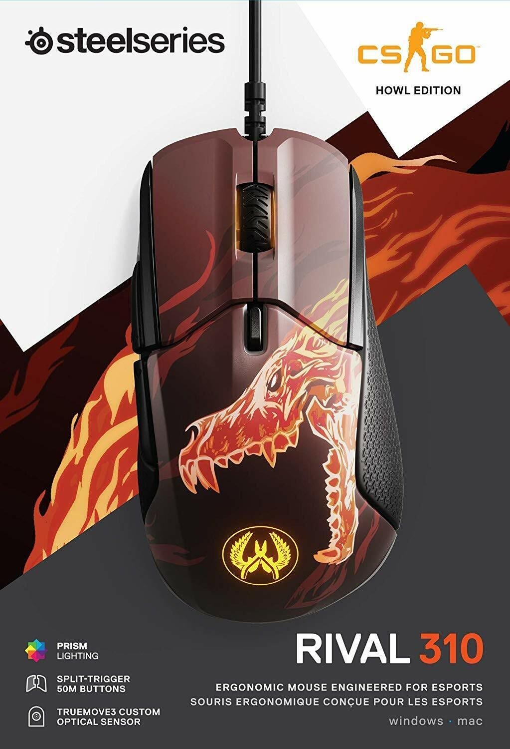 SteelSeries Rival 310 CS:GO Howl Edition Gaming Mouse | FINN-torget