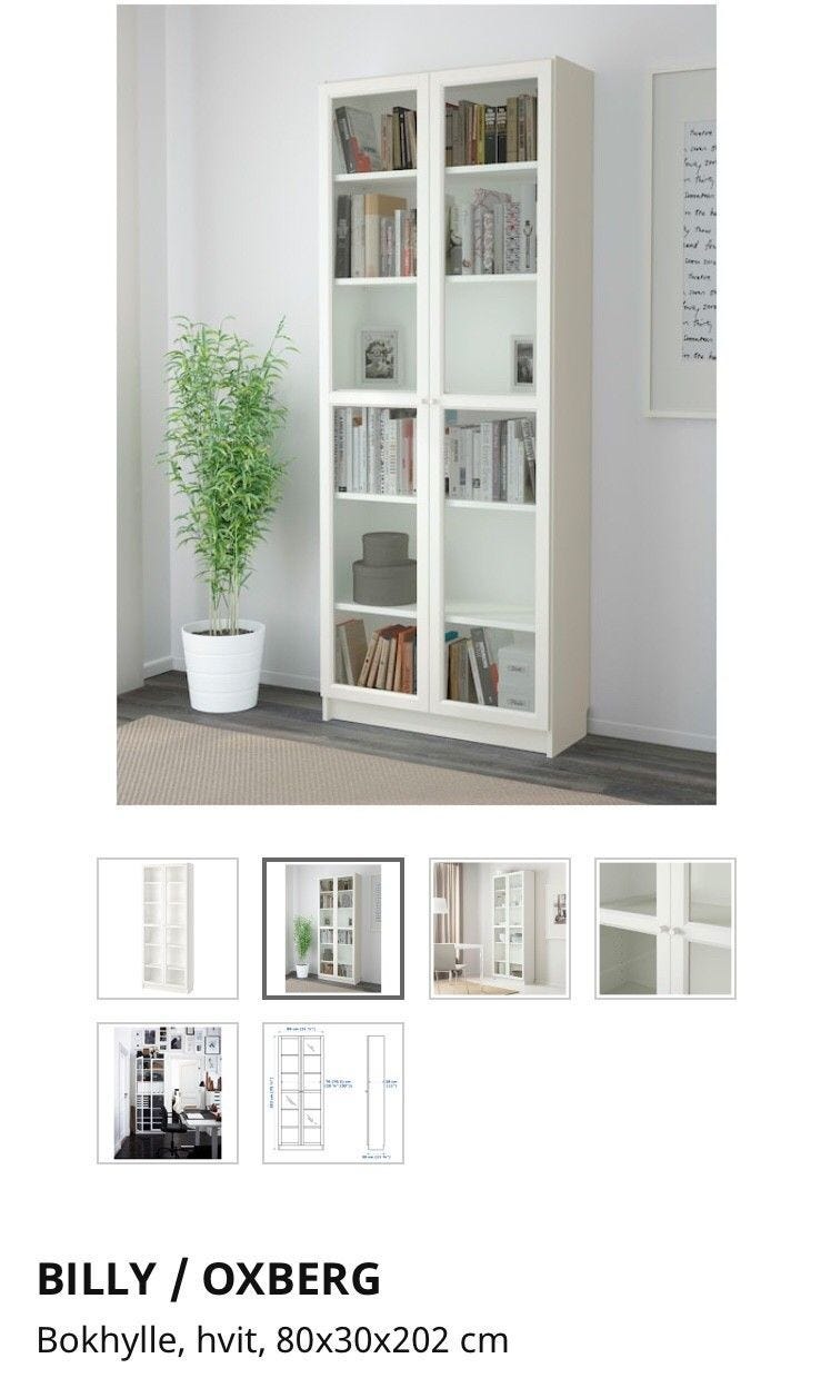 Billy skap fra Ikea | FINN torget