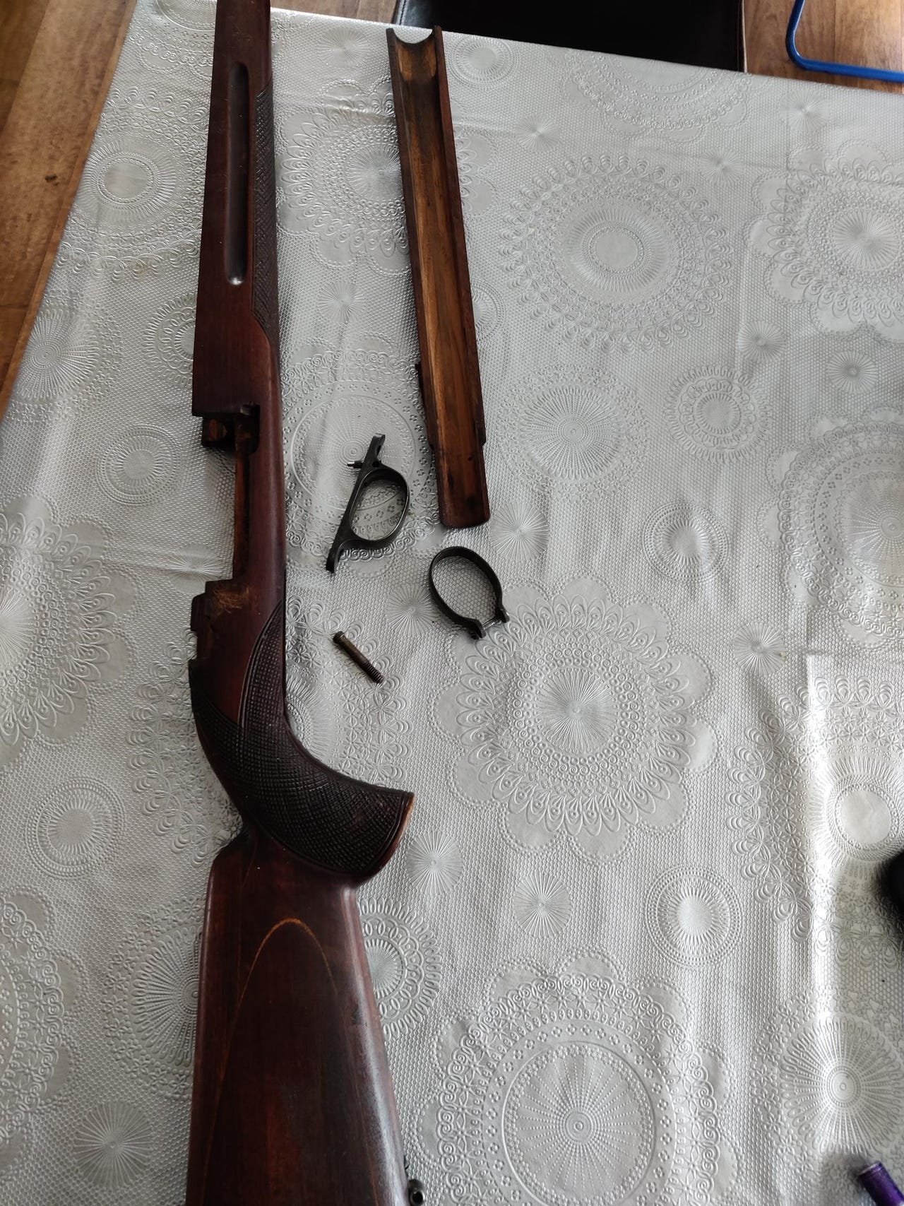 Stokk og diopter til Krag Jørgensen. Frå Steyr 1897. | FINN-torget