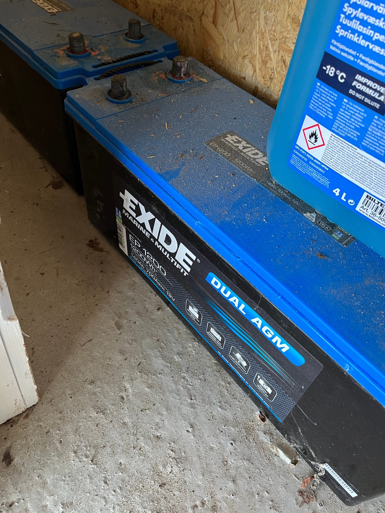 AGM EP1200 EXIDE DUAL START OG FORBRUKSBATTERI 140Ah | FINN torget