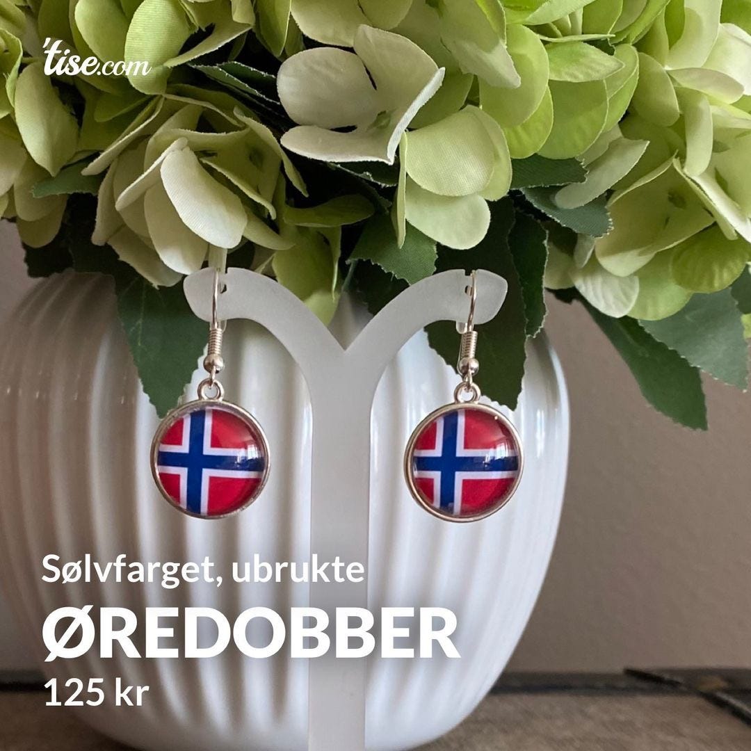 Øredobber med Norges-flagg | FINN-torget
