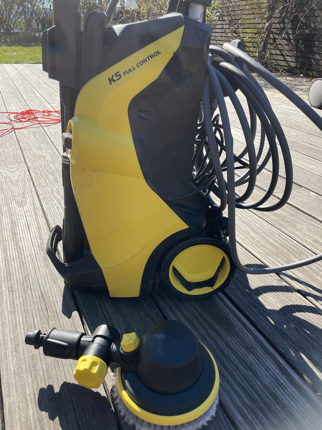 Karcher K5 Full Control høytrykksspyler m roterende børste til bilvask ...