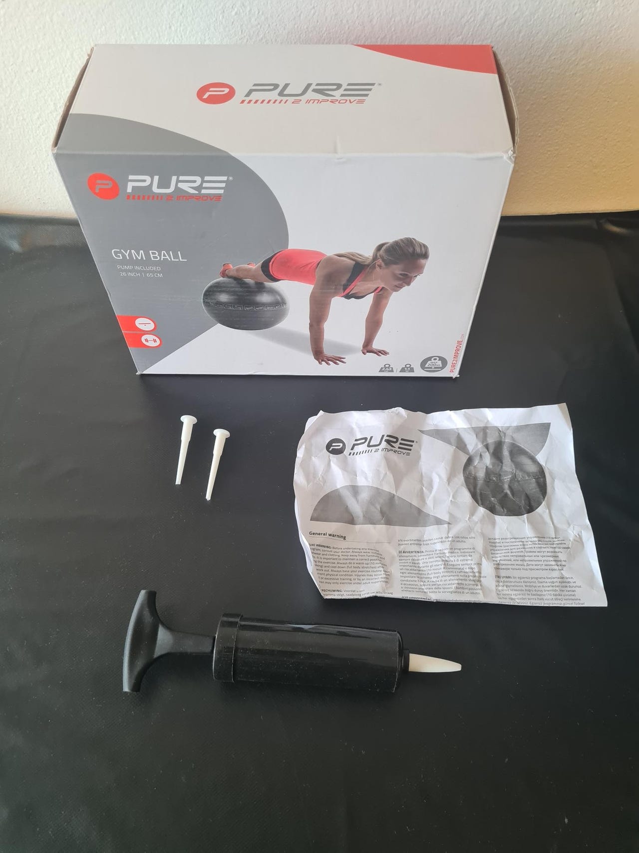 Pure 2 improve Gymball/Treningsball, 65 cm | FINN torget