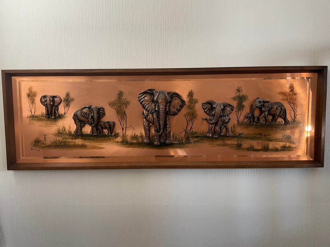 Flott stort kobber elefant bilde | FINN-torget