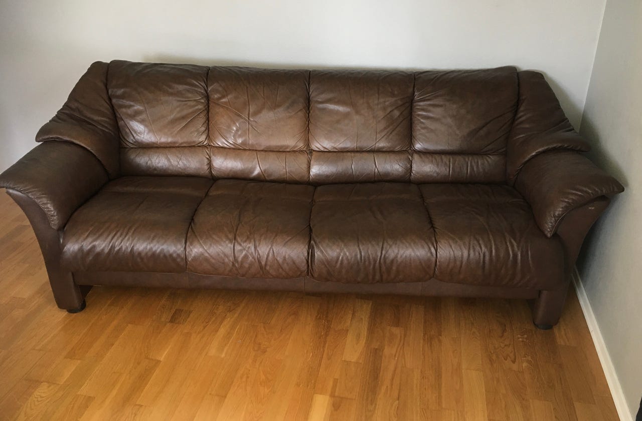 Ekornes 4-seter skinnsofa | FINN torget