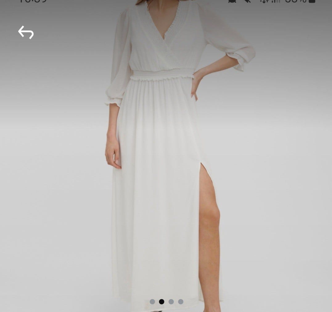 Hvit Kjole/ enkel brudekjole | FINN torget