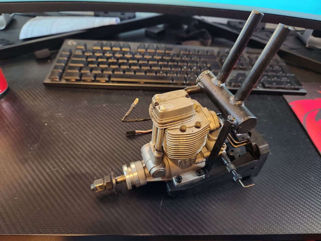 ASP 91 4-takt glow motor | FINN torget