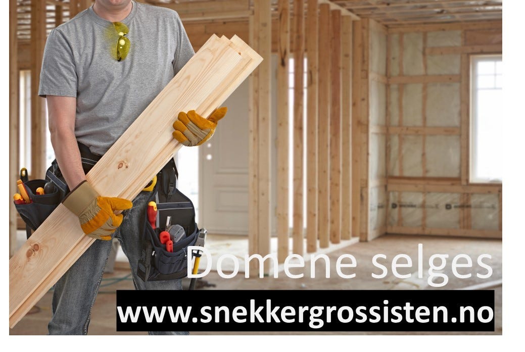 www.snekkergrossisten.no - Domene selges | FINN torget