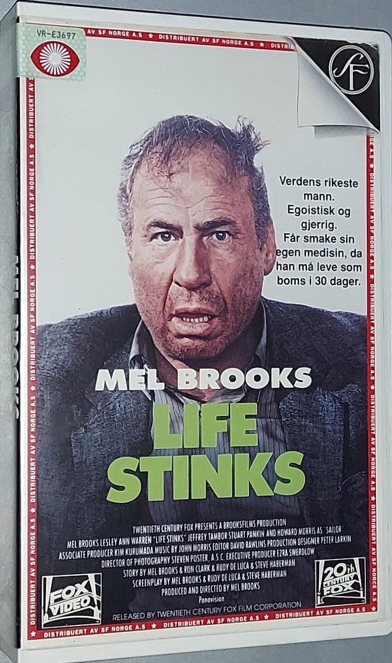 VHS BIG BOX.LIFE STINKS.MEL BROOKS. | FINN-torget