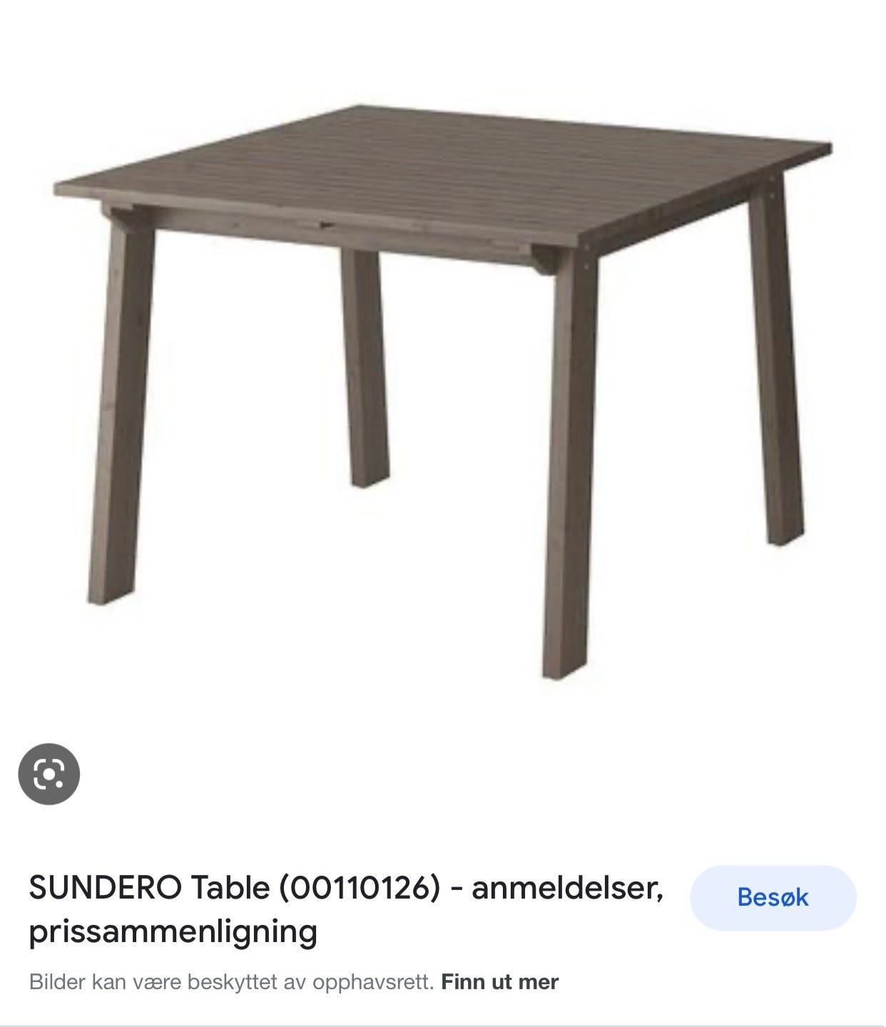 Sundero utebord fra Ikea | FINN-torget