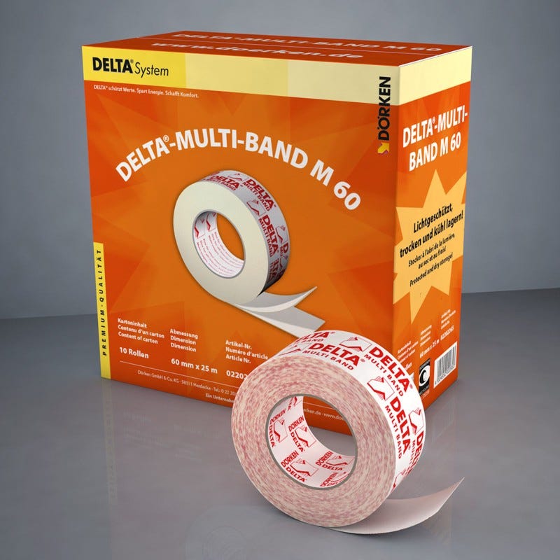Delta Multi-Band Tape 60mm 25m 10STK 2800kr | FINN-torget