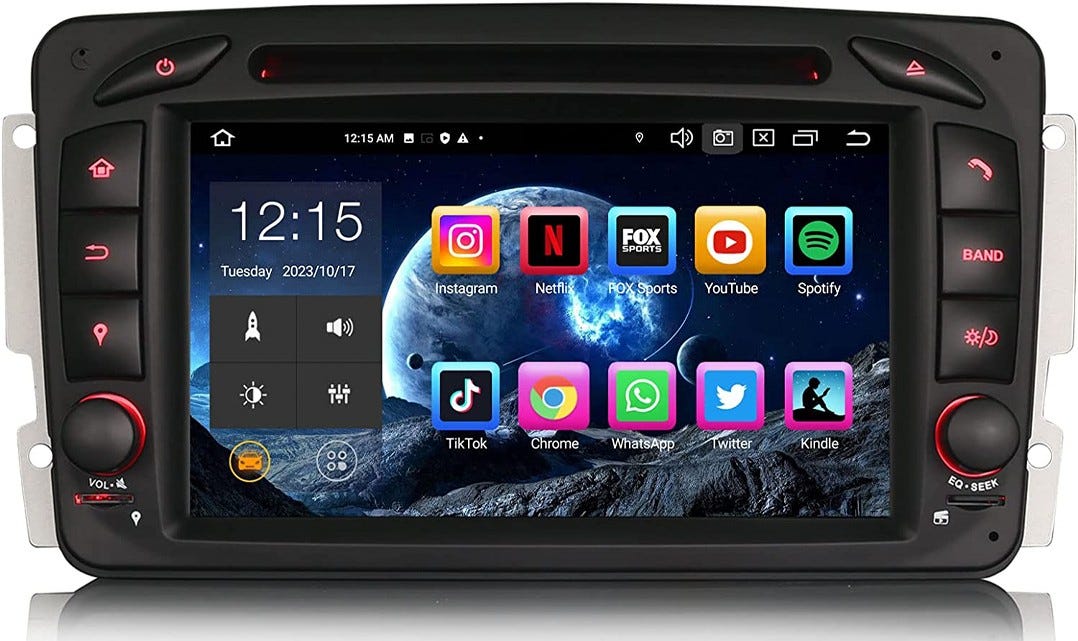 Mercedes Benz W209 W210 W203 W170 C208 1996 2008 IPS 9 HD Android 11.0 ...