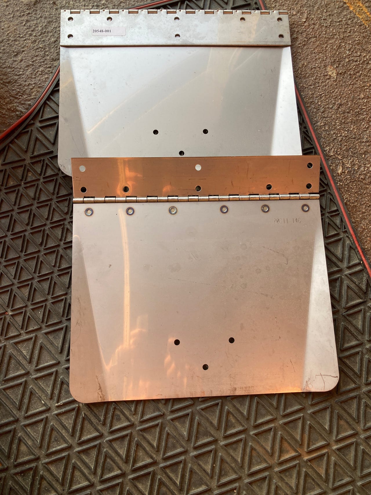 Trimflaps/Trimplan fra Lenco i syrefast stål/ koniske- 9“x12“ for 16-25 ...