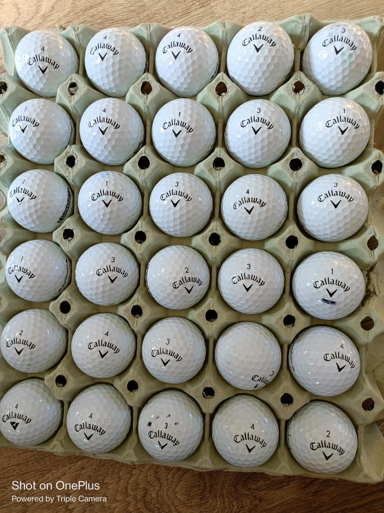 Golfballer, Callaway. Supersoft + diverse. 30 baller per brett. | FINN ...